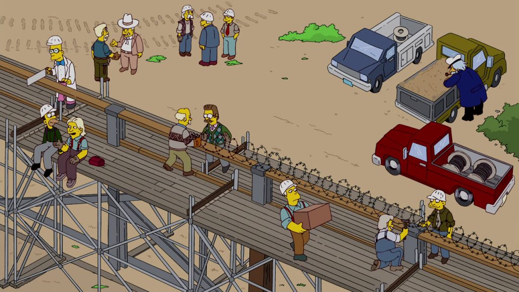 Los simpsons lo volvieron a hacer: Predijeron la construcción del muro ...