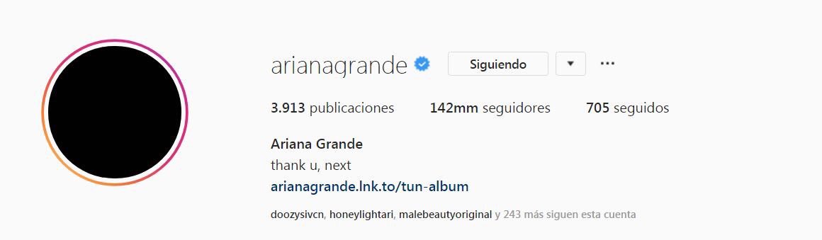 La falla de Instagram que afectó a Ariana Grande y otras celebs - Venus ...